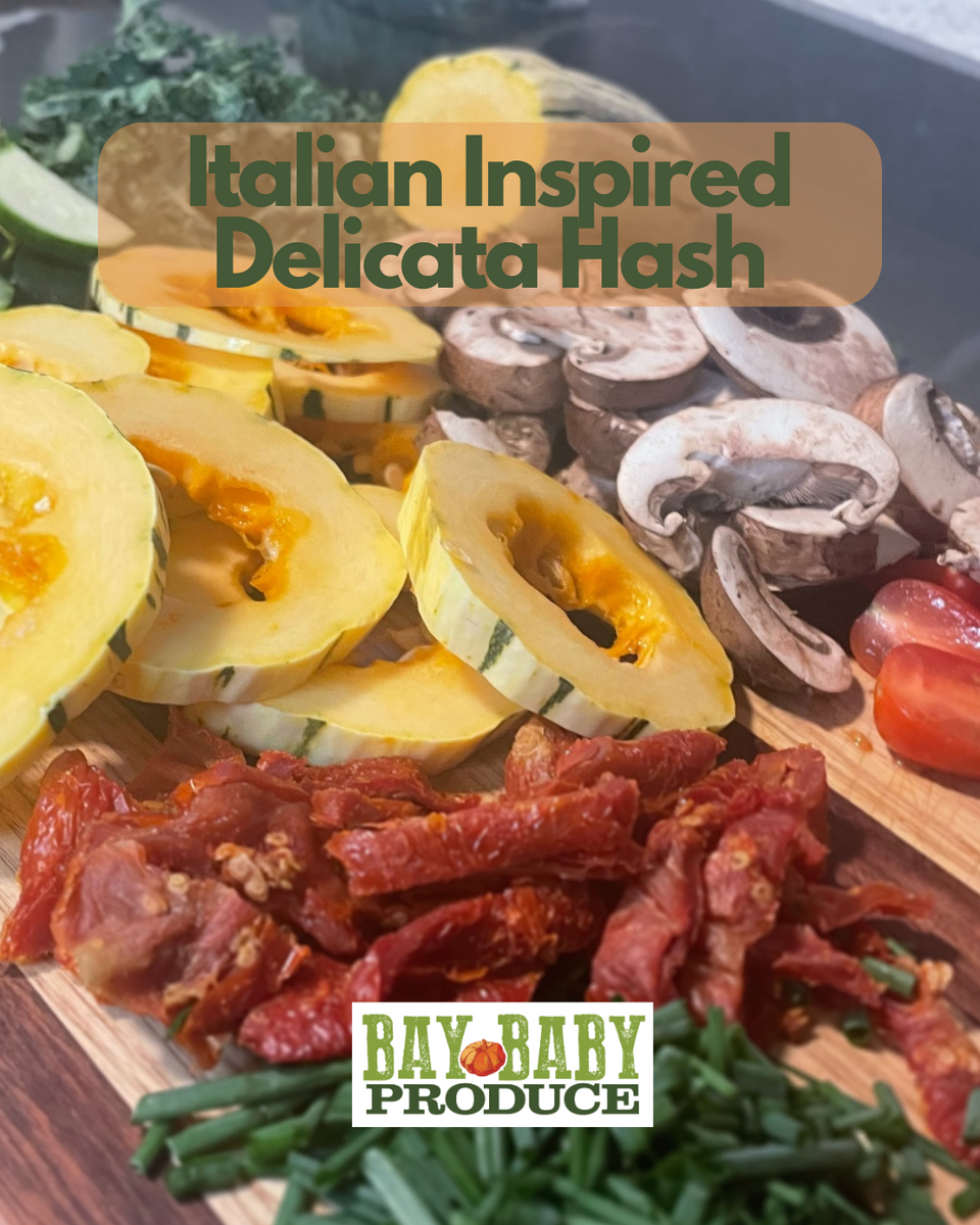 Italian Inspired Delicata Squash Hash Recipe – Bay Baby Produce