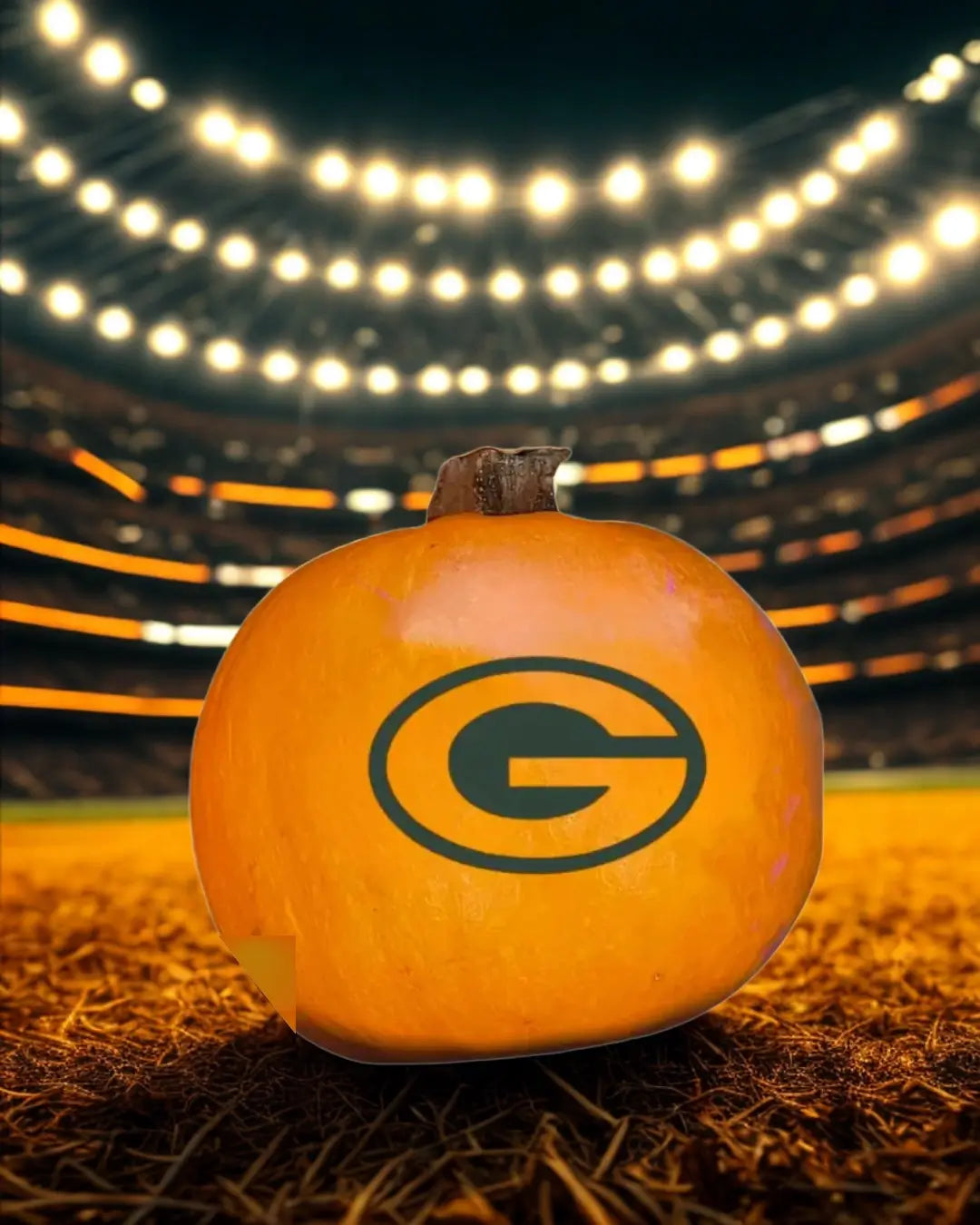 packers logo pumpkin